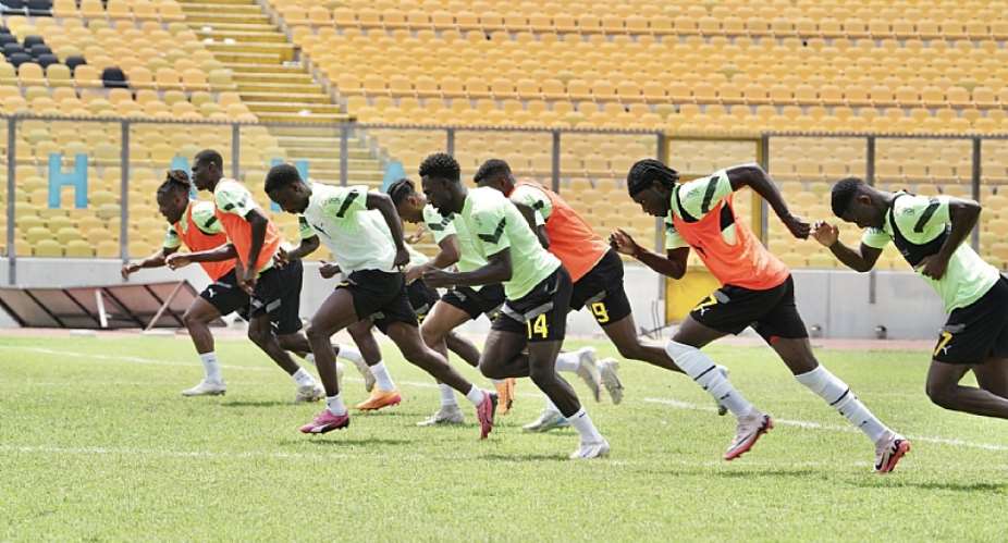 Ghana’s Black Stars hold recovery training session after defeat to Angola