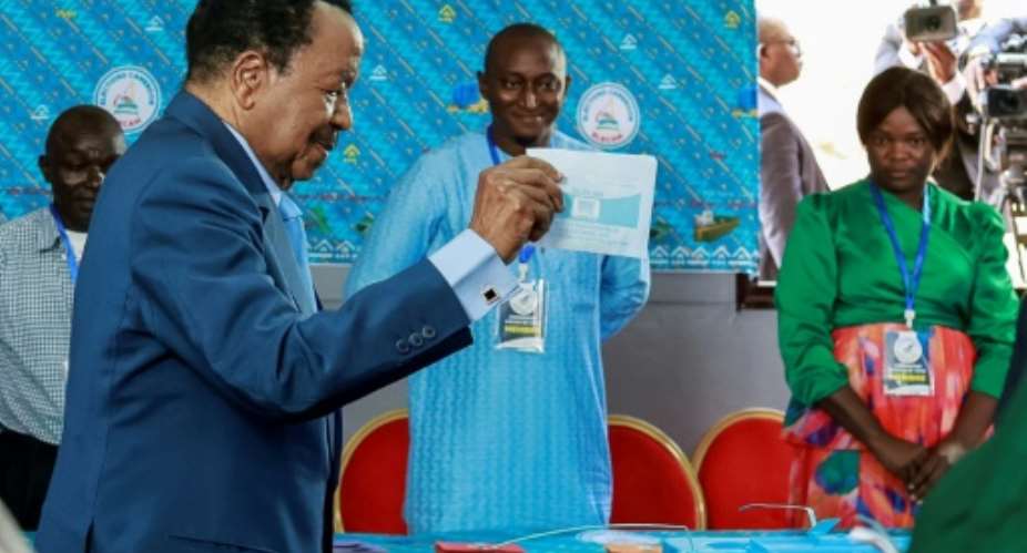 Cameroon's 92-year-old president poised for eighth term