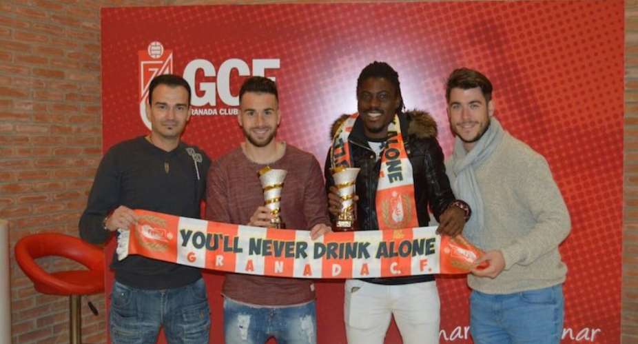 Richard Boateng receives award as Granada 'B' Best Player for last season