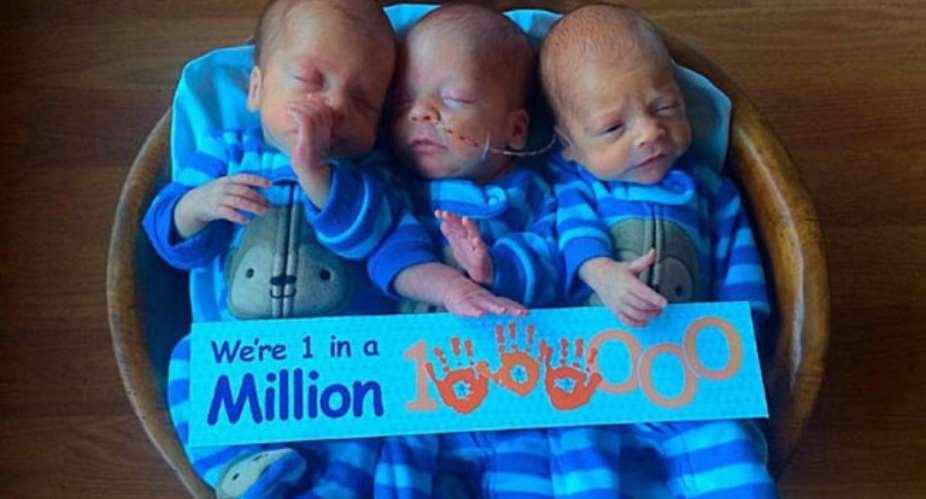 Montana woman gives birth to identical triplets