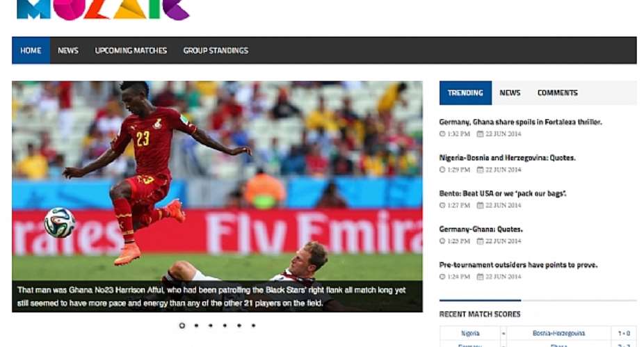 Mozaic Media Launches World Cup Portal