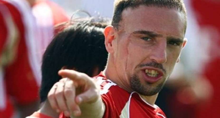 How did Franck Ribéry get his scar?