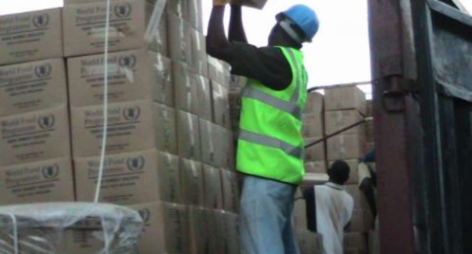 Accra UNHRD disparches biscuits to flood victims in northern Ghana
