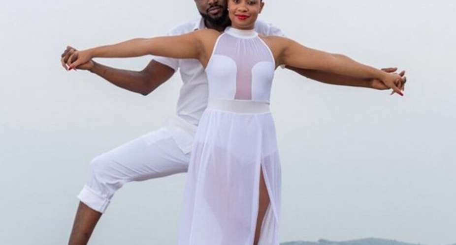 Photos: Elikem and Pokello show off their baby in Dubai