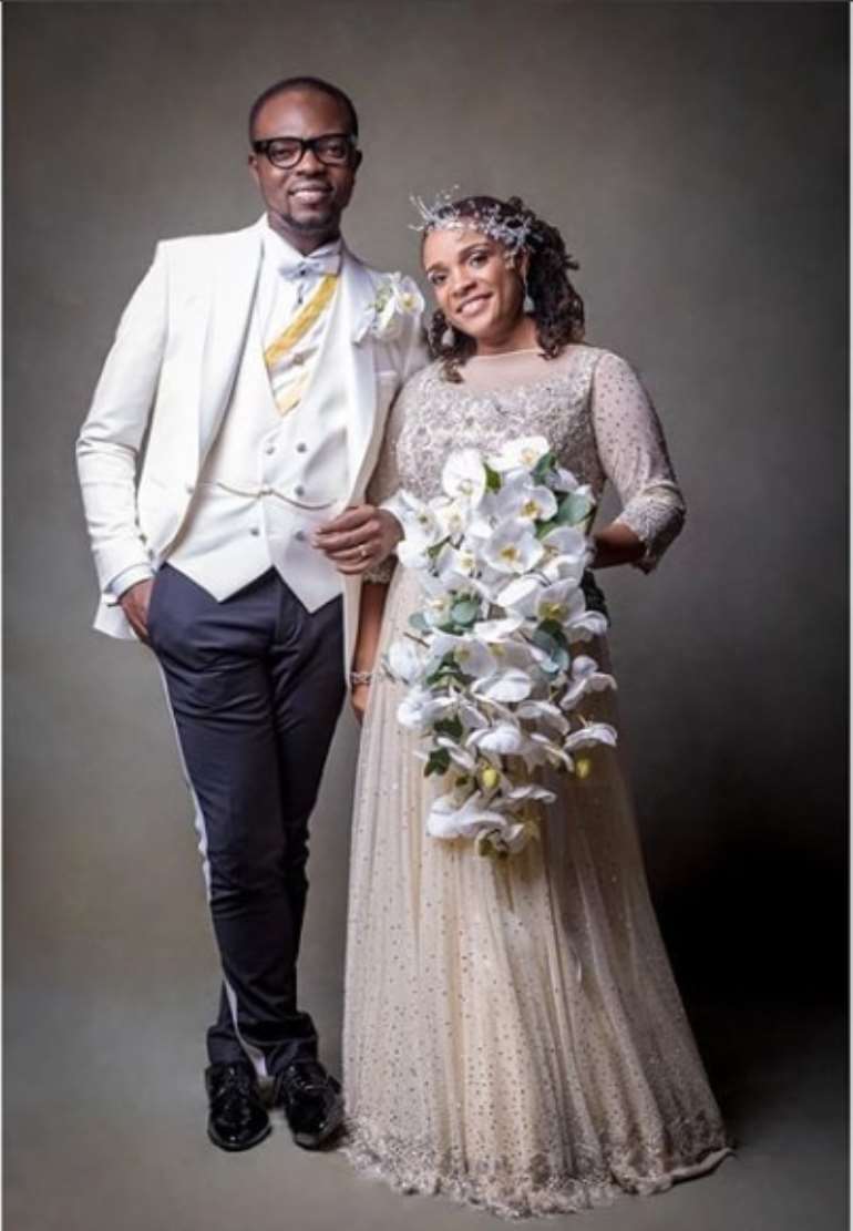 Popular radio and TV host, Kofi Okyere Darko and wife Ophelia Crossland ...