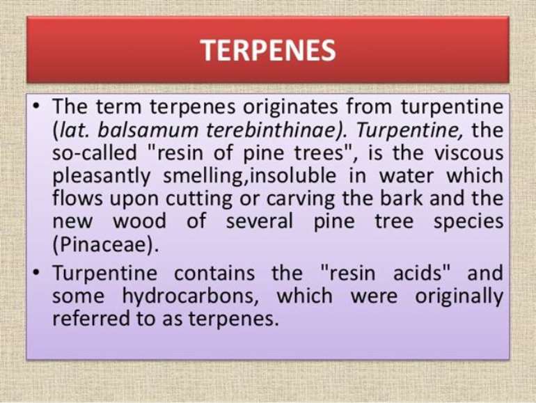 Terpenoids: What are they?