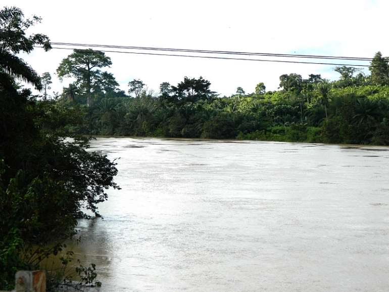 Pra River Now A Stagnant, Brownish Sludge