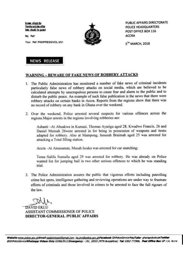 Police Go After False Robbery Reports