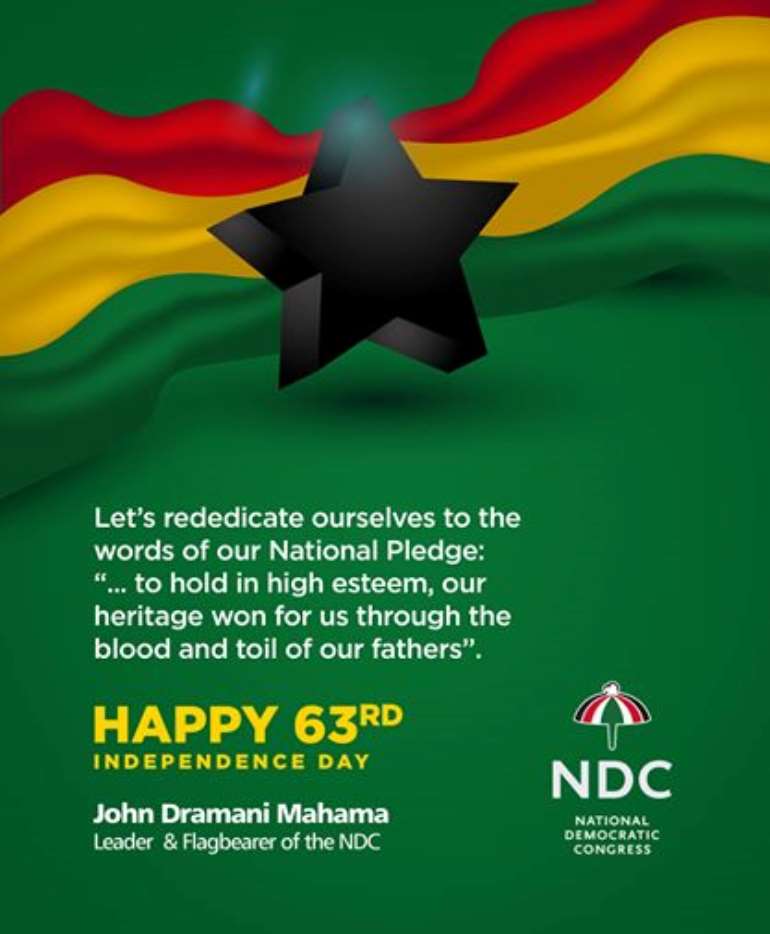 Ghana@63: Rededicate Yourselves To The Words Of The National Pledge ...