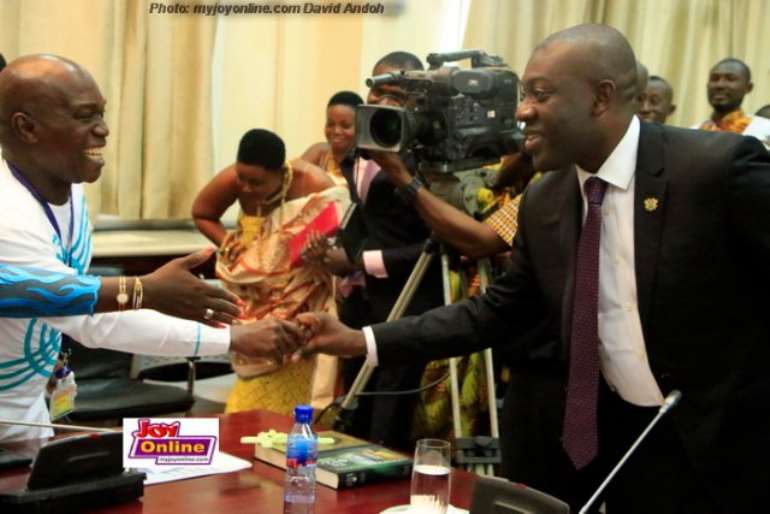 Photos: Kojo Oppong Nkrumah's vetting in pictures